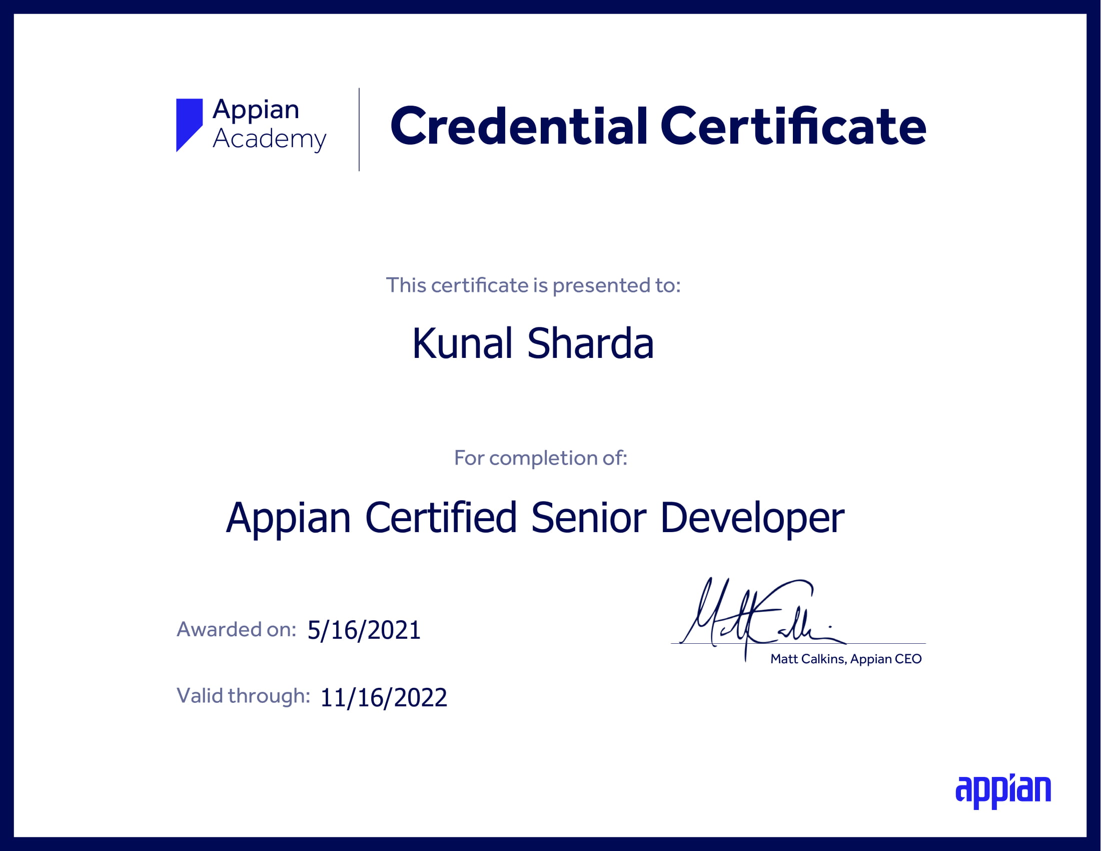 Appian Certification Program – Kunal's Blog